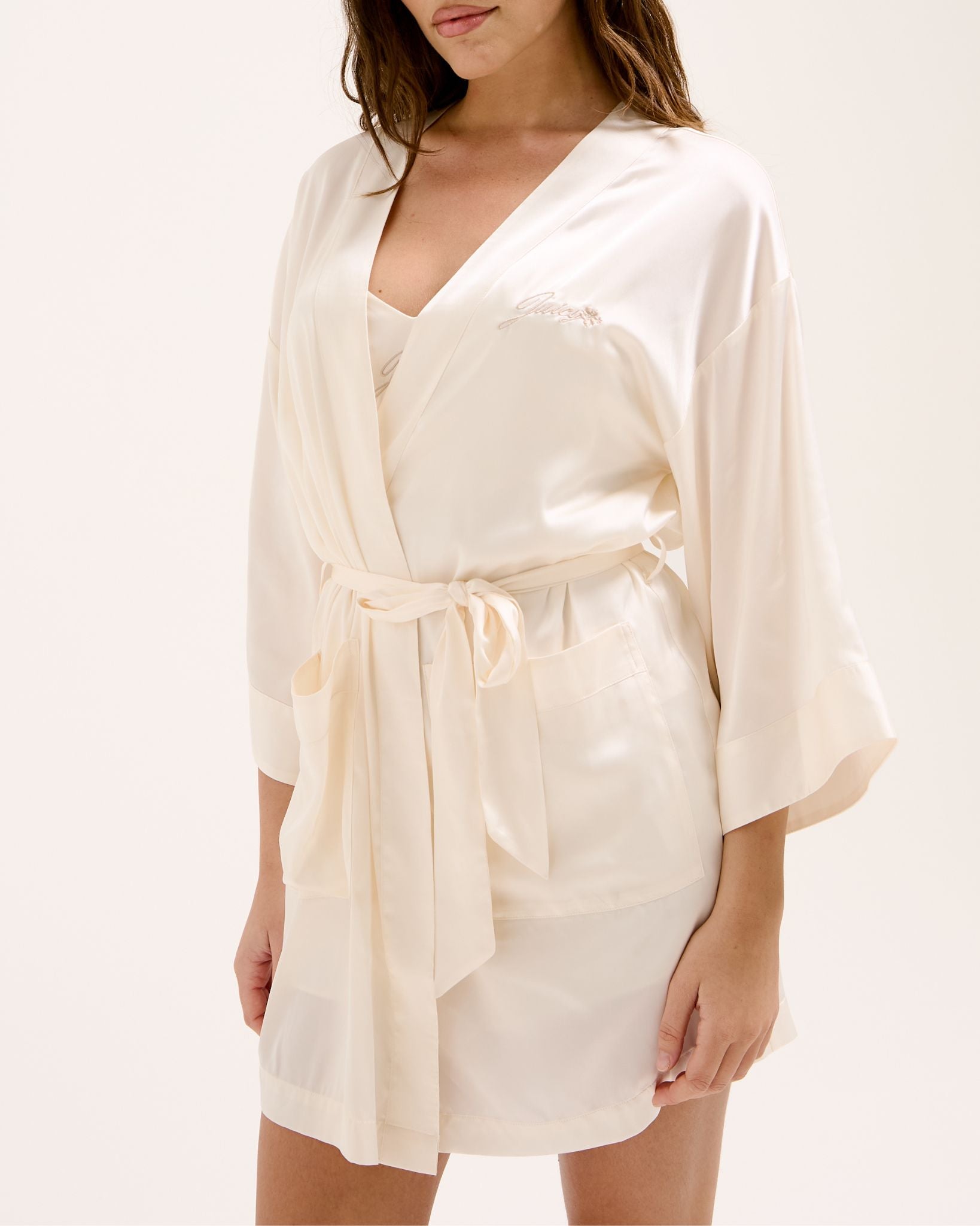 Juicy Couture Satin Robe Sugar Swizzle